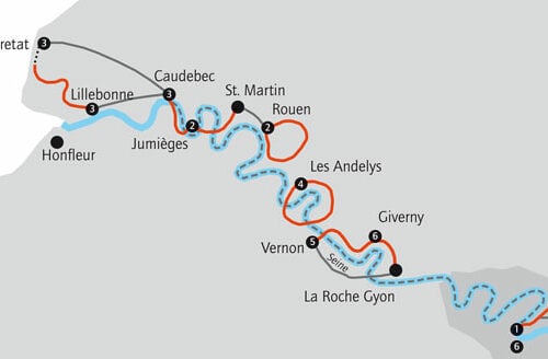 seine river physical map