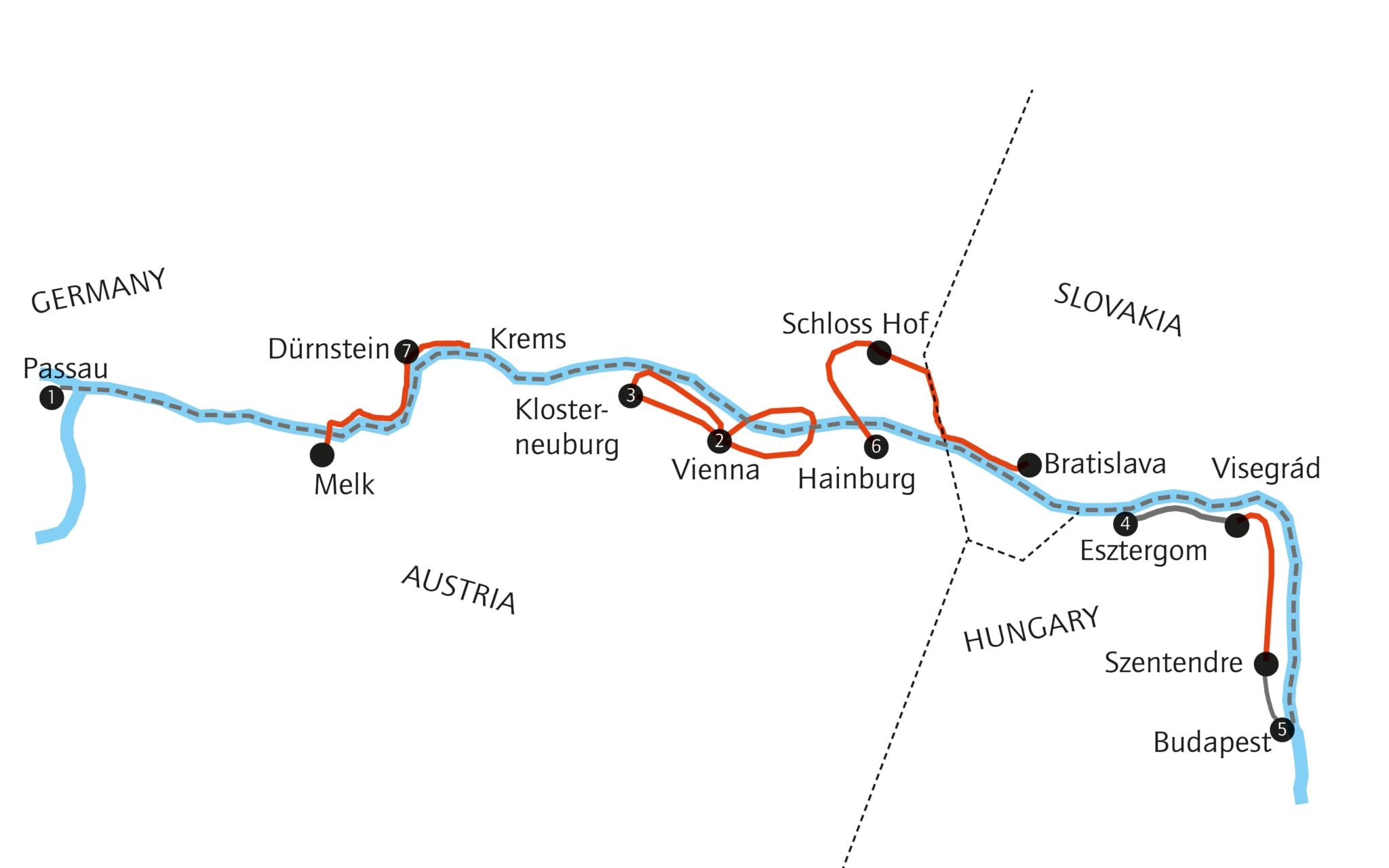 Danube River Cruise Bike Tour: 4 Countries in 8 Days | 57hours